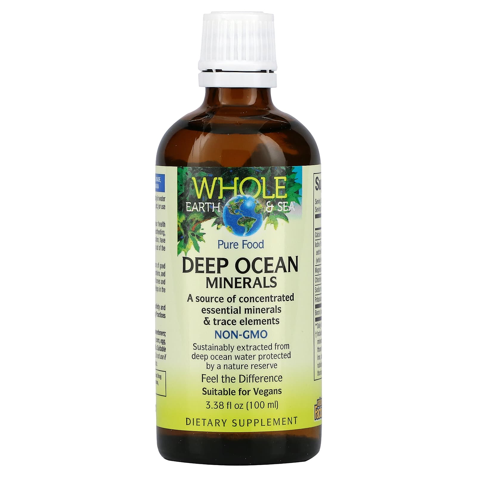 Natural Factors, Whole Earth & Sea, Deep Ocean Minerals, 3.38 fl oz ...