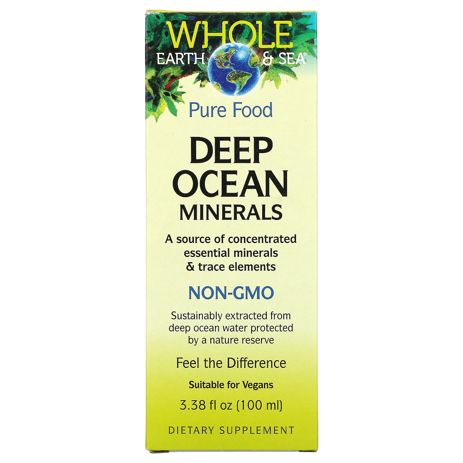 Natural Factors, Whole Earth & Sea, Deep Ocean Minerals, 3.38 fl oz ...