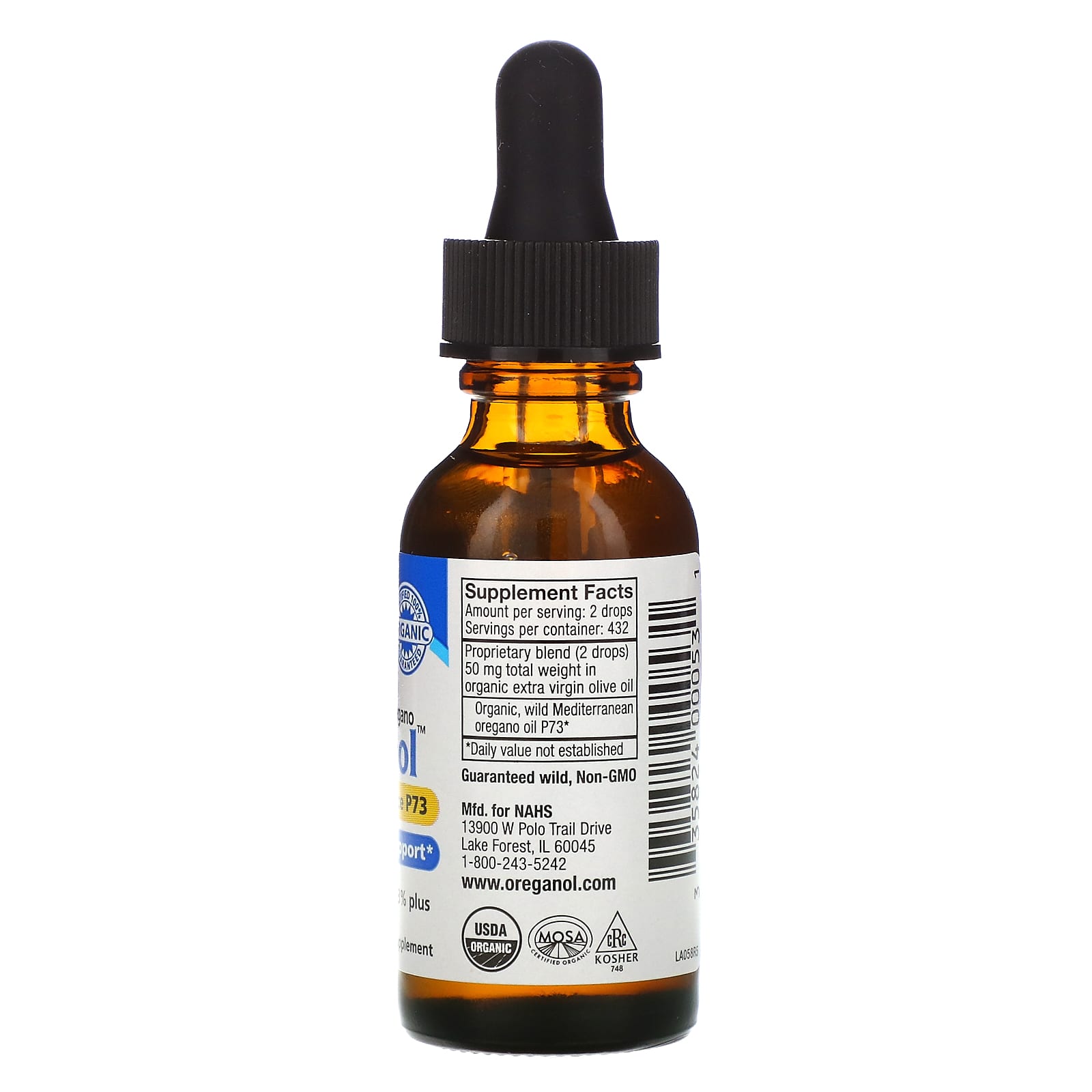 North American Herb & Spice, Oreganol, Oil of Wild Oregano, 1 fl oz (30 ml)