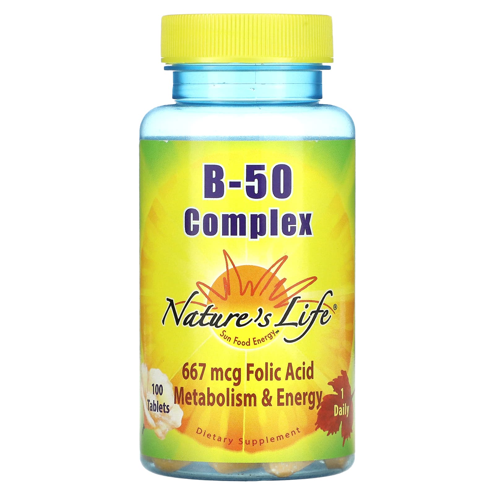 Nature's Life, B- 50 Complex, 100 Tablets