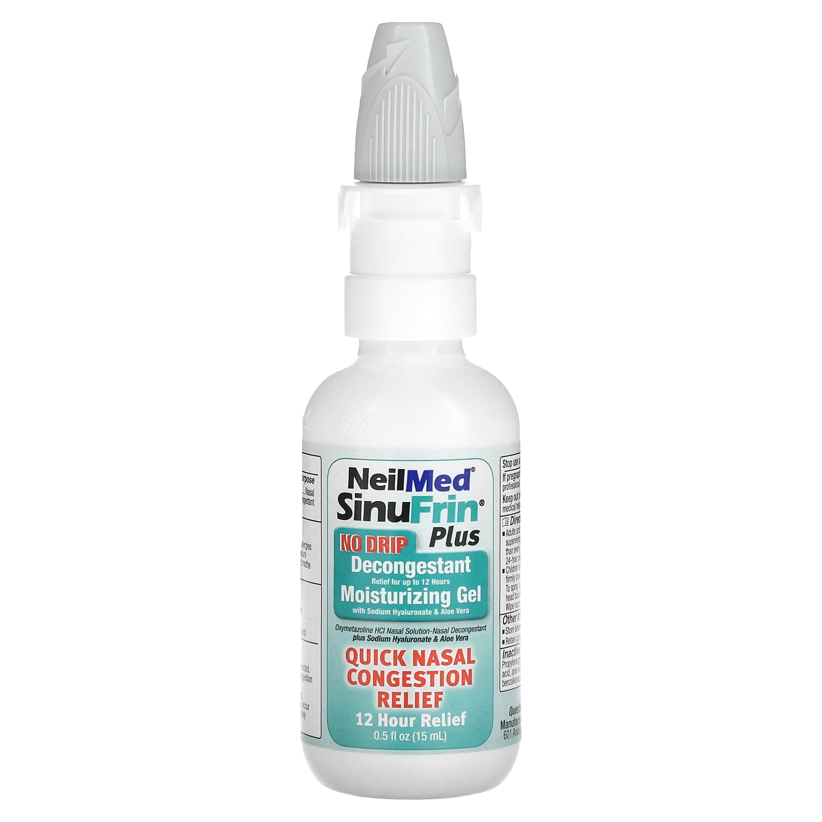 NeilMed, SinuFrin Plus, Decongestant Nasal Spray, Extra Moisturizing ...