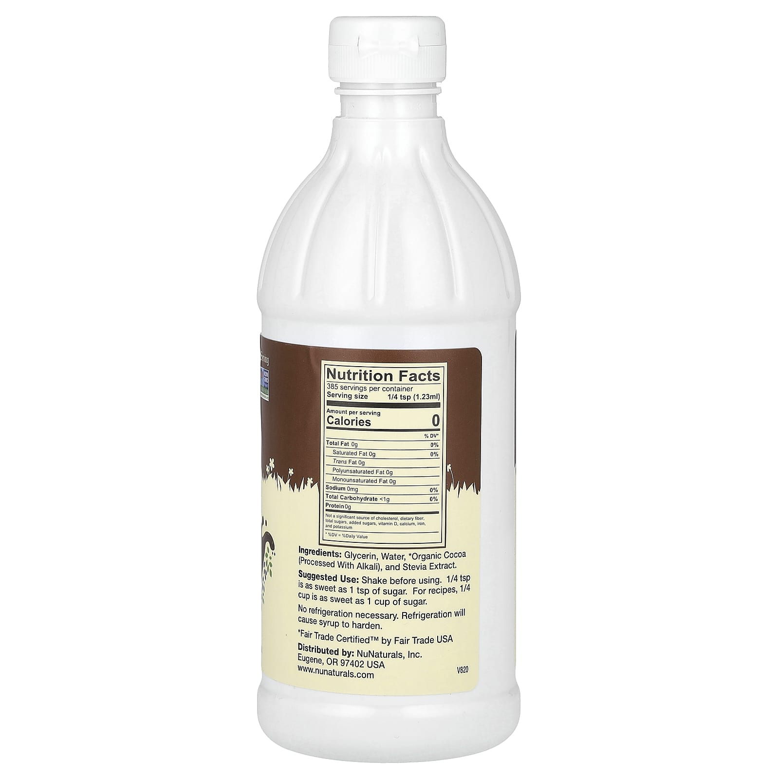 NuNaturals, Concentrated Cocoa Syrup, Stevia Sweetened, 16 fl oz (0.47 l)