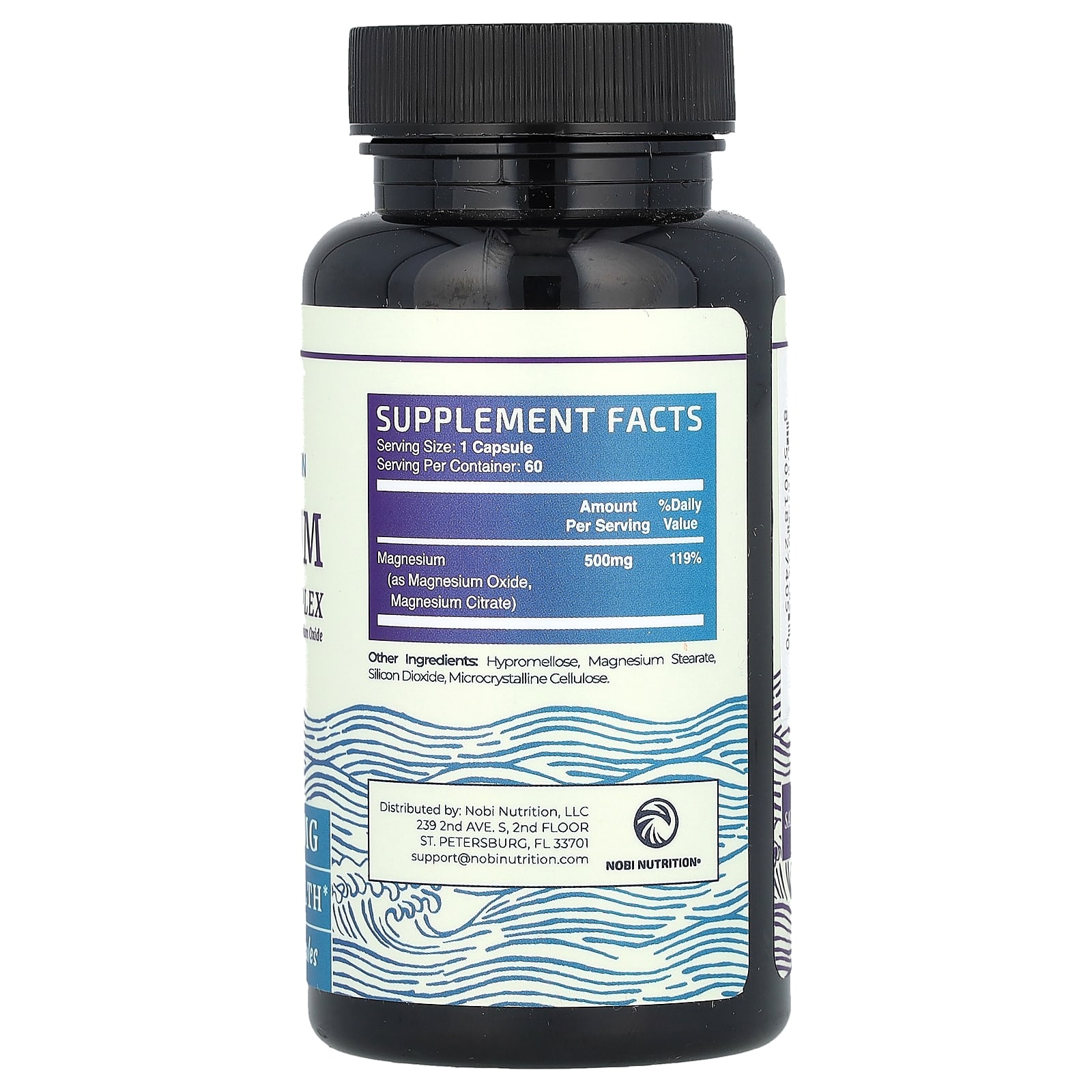 Nobi Nutrition, Magnesium Citrate Complex with Magnesium Oxide, Maximum ...