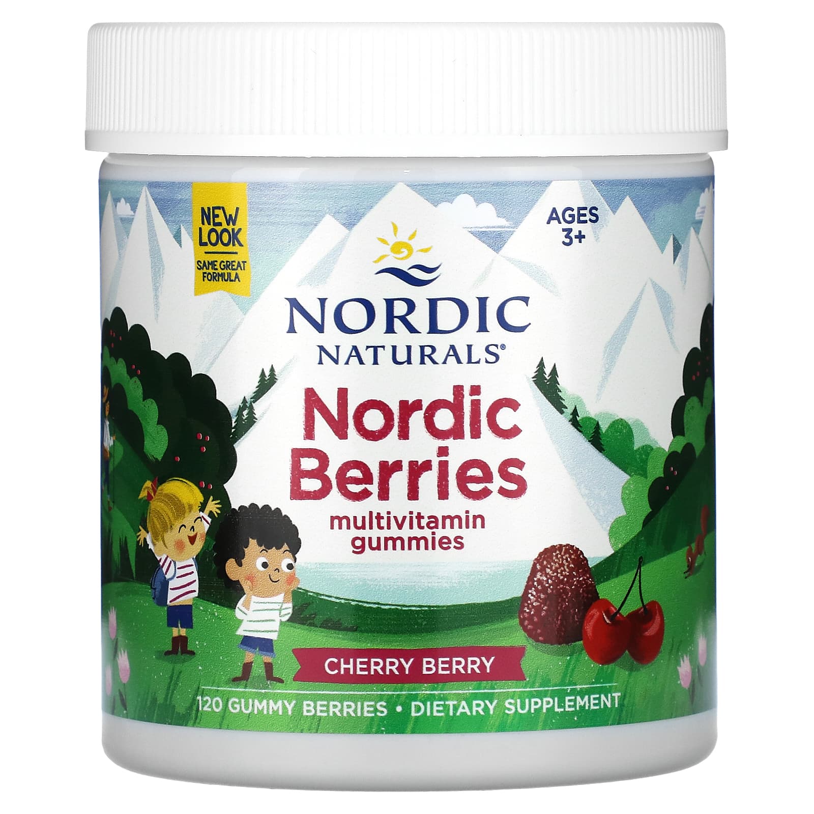 Nordic Naturals, Nordic Berries Multivitamin Gummies, Ages 3+, Cherry ...
