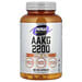NOW Foods, AAKG（アルギニンα-ケトグルタル酸）2200、ベジカプセル180粒（1粒あたり550mg）
