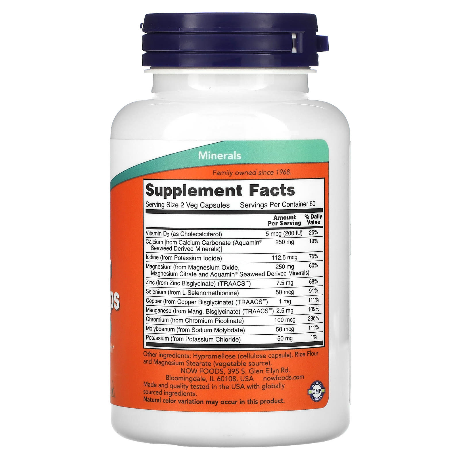 NOW Foods, Full Spectrum Mineral Caps, 120 Veg Capsules