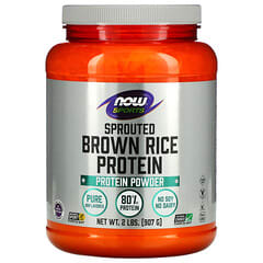 NOW Foods, Sports, Sprouted Brown Rice Protein Powder, Pure Unflavored ...