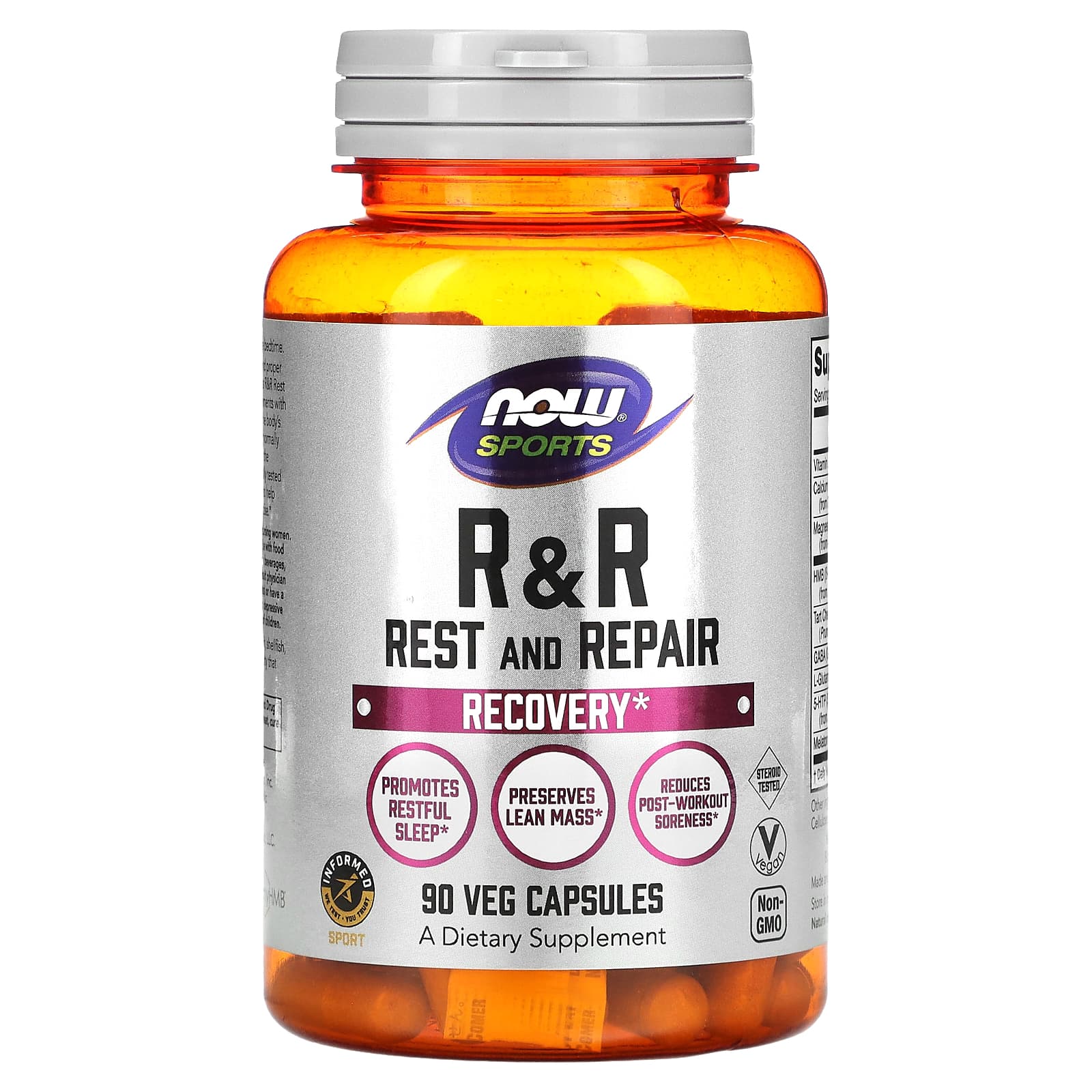 NOW Foods, Rest & Repair, Recovery , 90 Veg Capsules