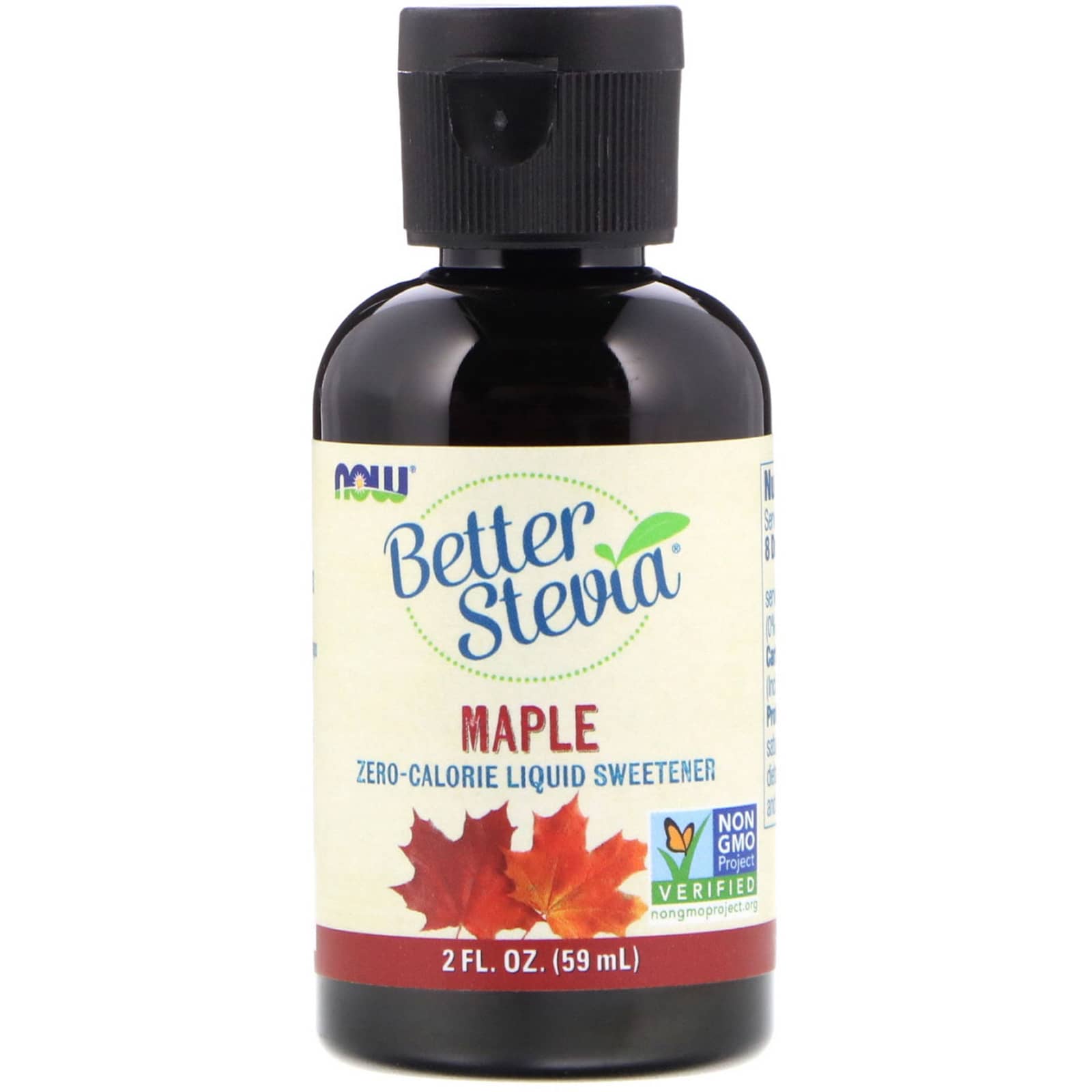 NOW Foods, Better Stevia, Zero-Calorie Liquid Sweetener, Maple, 2 fl oz ...