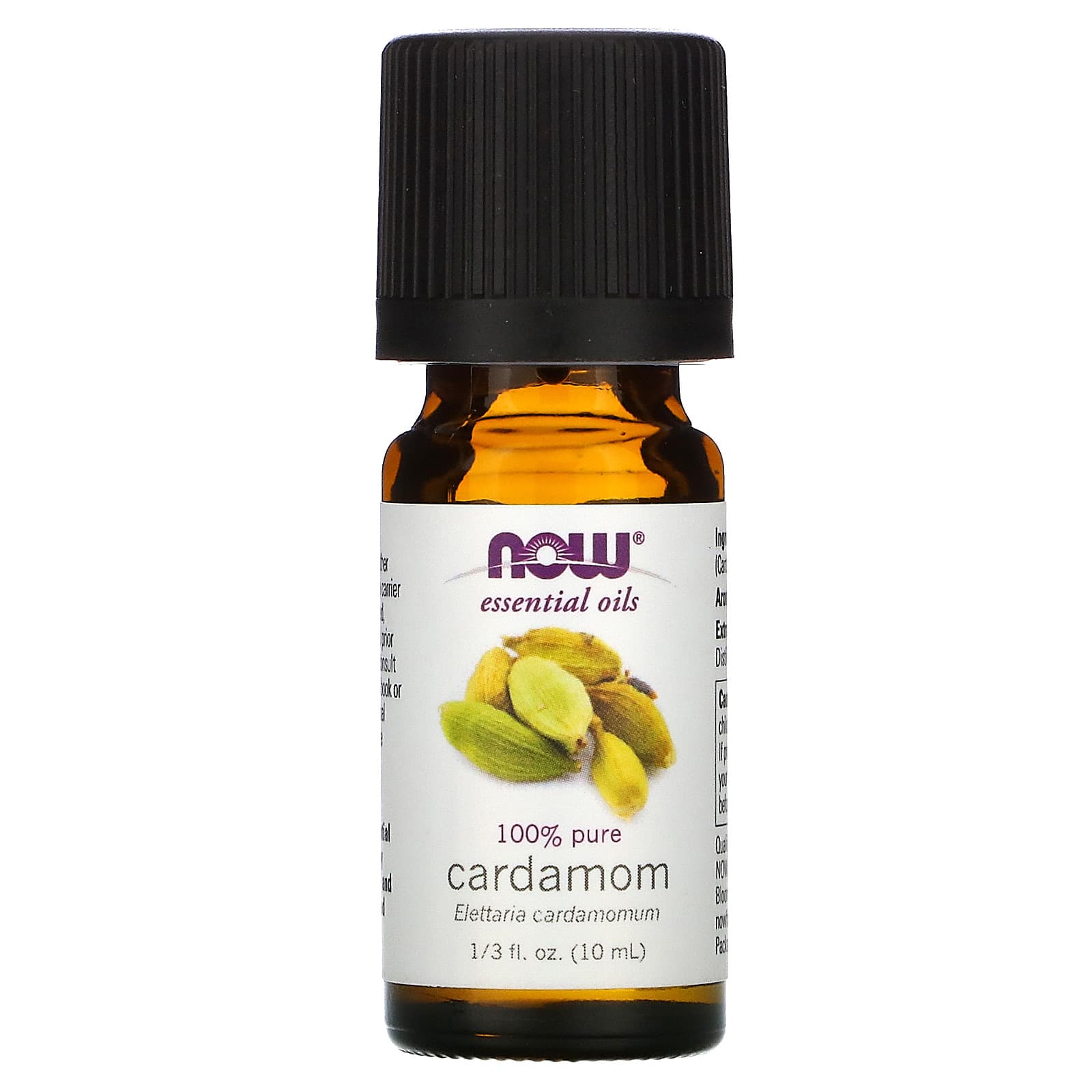 NOW Foods, Essential Oils, 100% Pure Cardamom, 1/3 fl oz (10 ml)