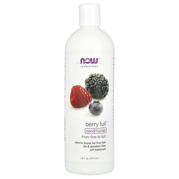 NOW Foods, Solutions, Berry Full Conditioner, From Fine to Full, 16 fl ...