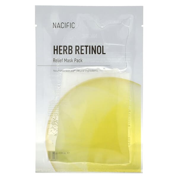 Nacific, Relief Beauty Mask Pack, Herb Retinol, 1 Sheet, 1.05 oz (30 g)