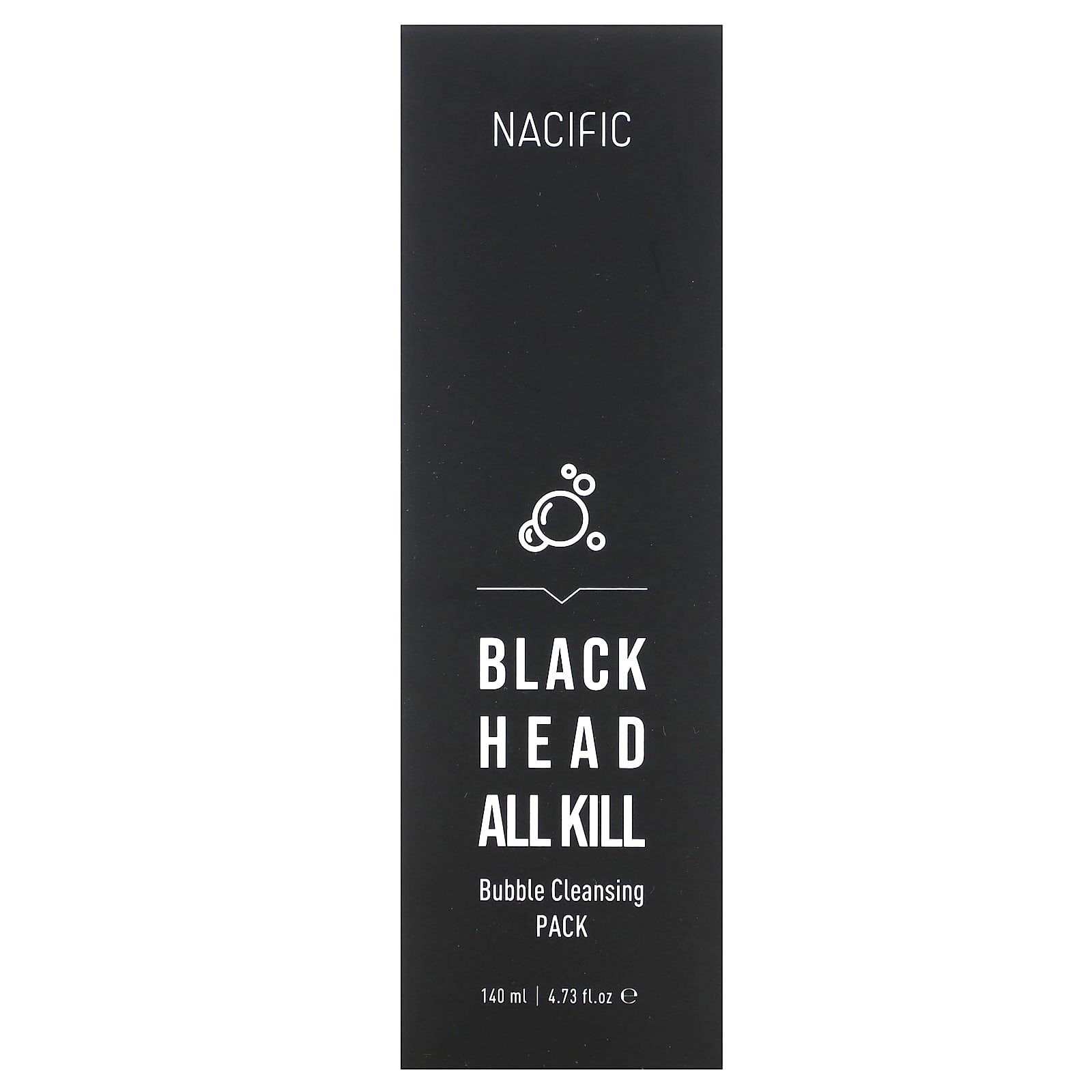 Nacific, Black Head All Kill, Bubble Cleansing Pack, 4.73 fl oz (140 ml)