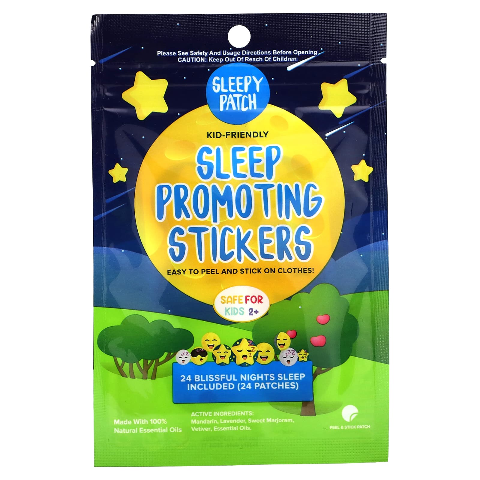 NATPAT, Sleepy Patch, Sleep Promoting Stickers, Kids 2+, 24 Pacthes