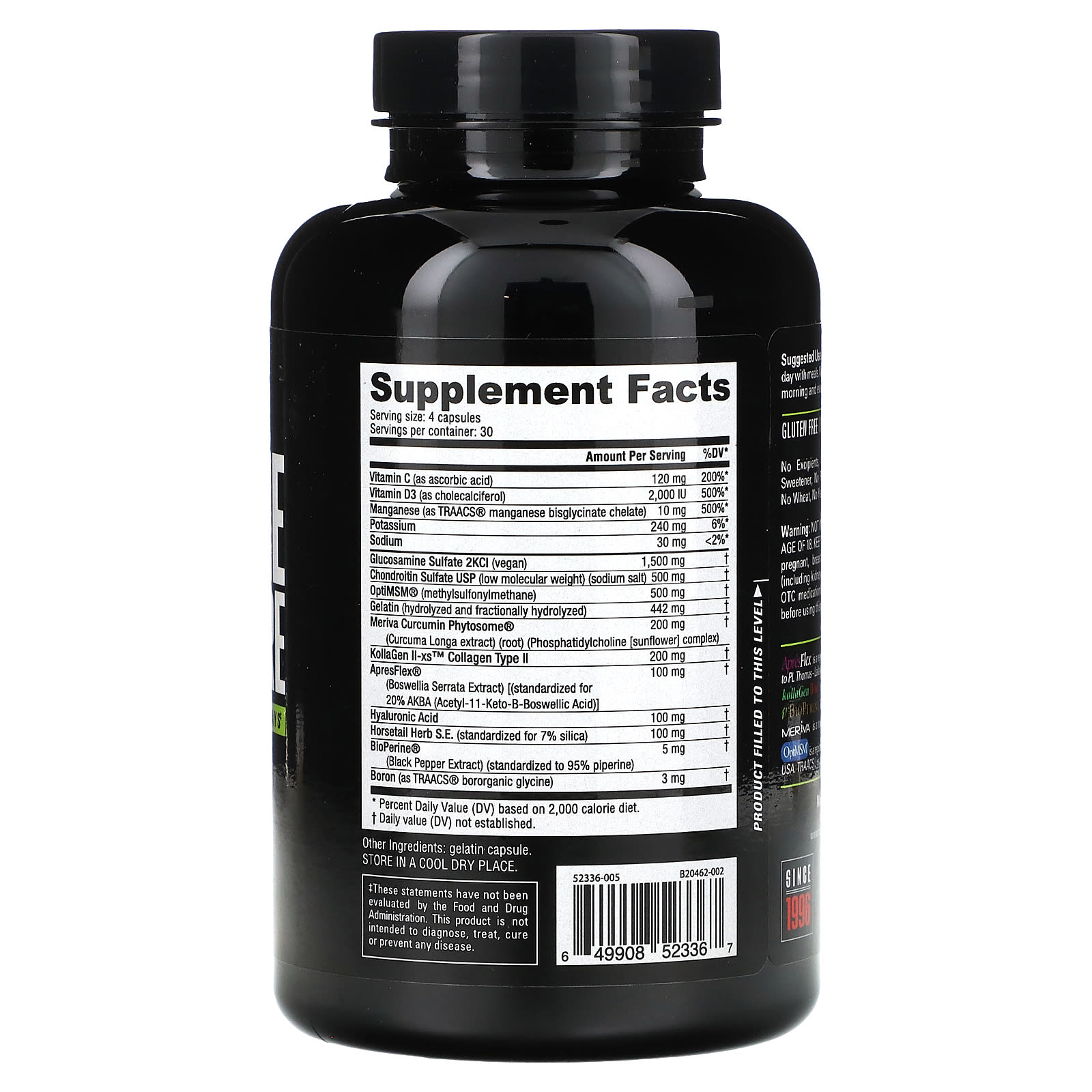 NutraBio, Extreme Joint Care, 120 Capsules