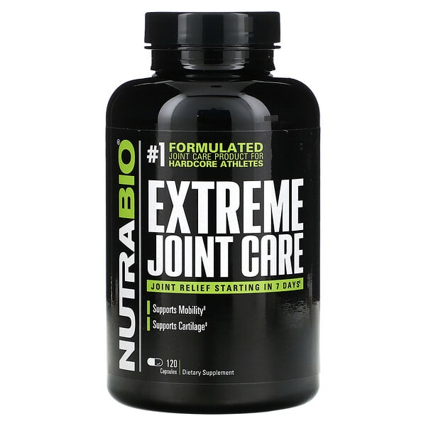 NutraBio‏, Extreme Joint Care, ‏120 כמוסות