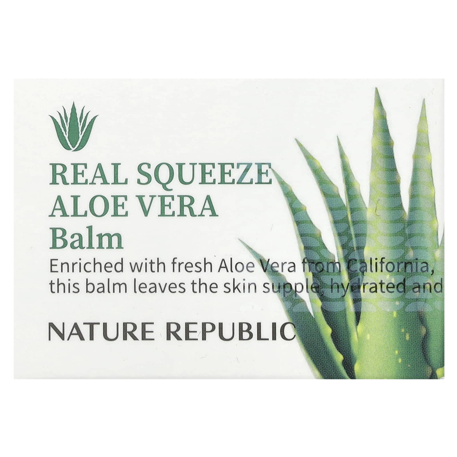 Nature Republic, Real Squeeze Aloe Vera Balm, 0.88 oz (25 g)