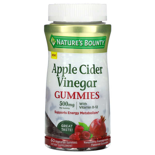 Natures Bounty Apple Cider Vinegar Gummies Raspberry Pomegranate