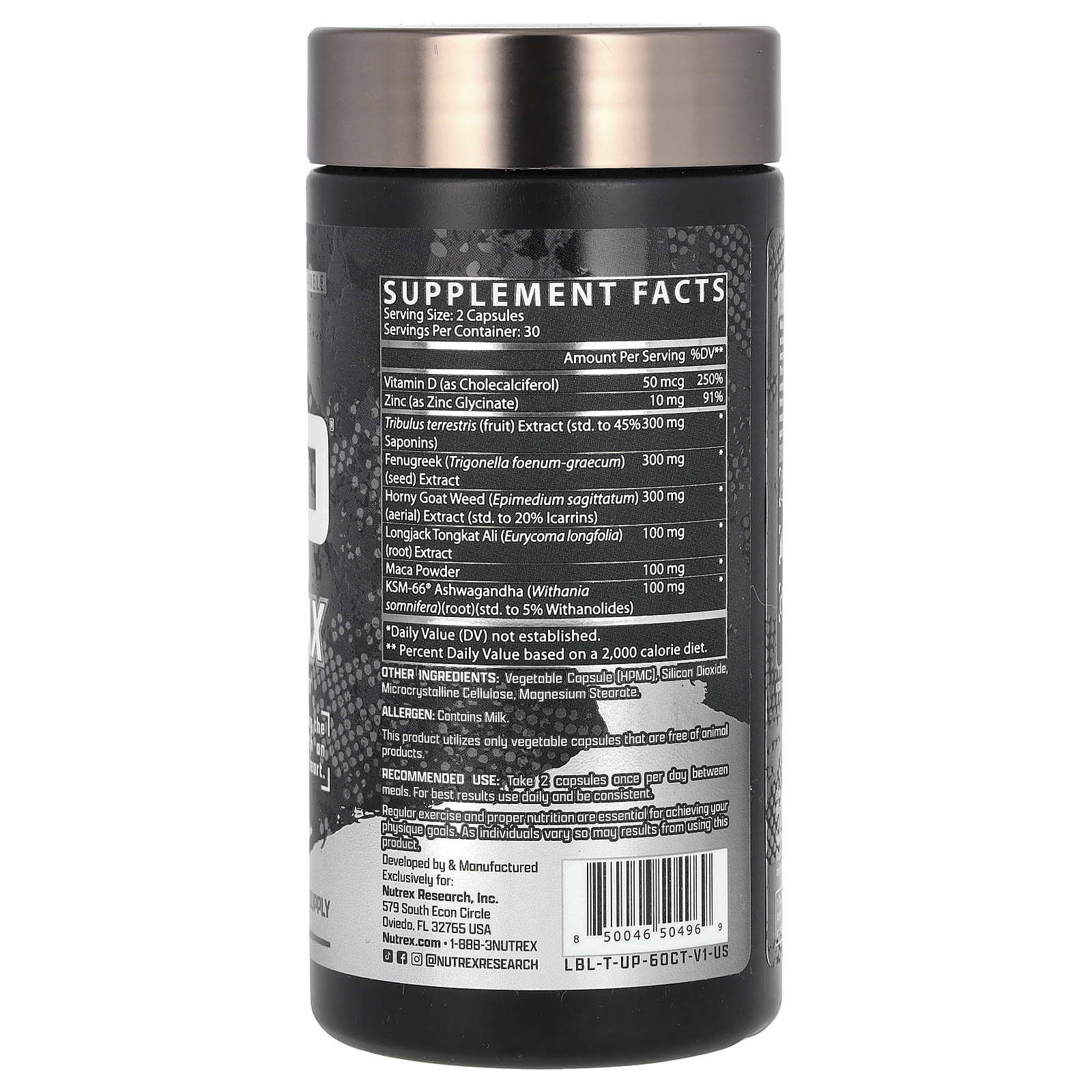 Nutrex Research, T-Up Max, 60 Capsules