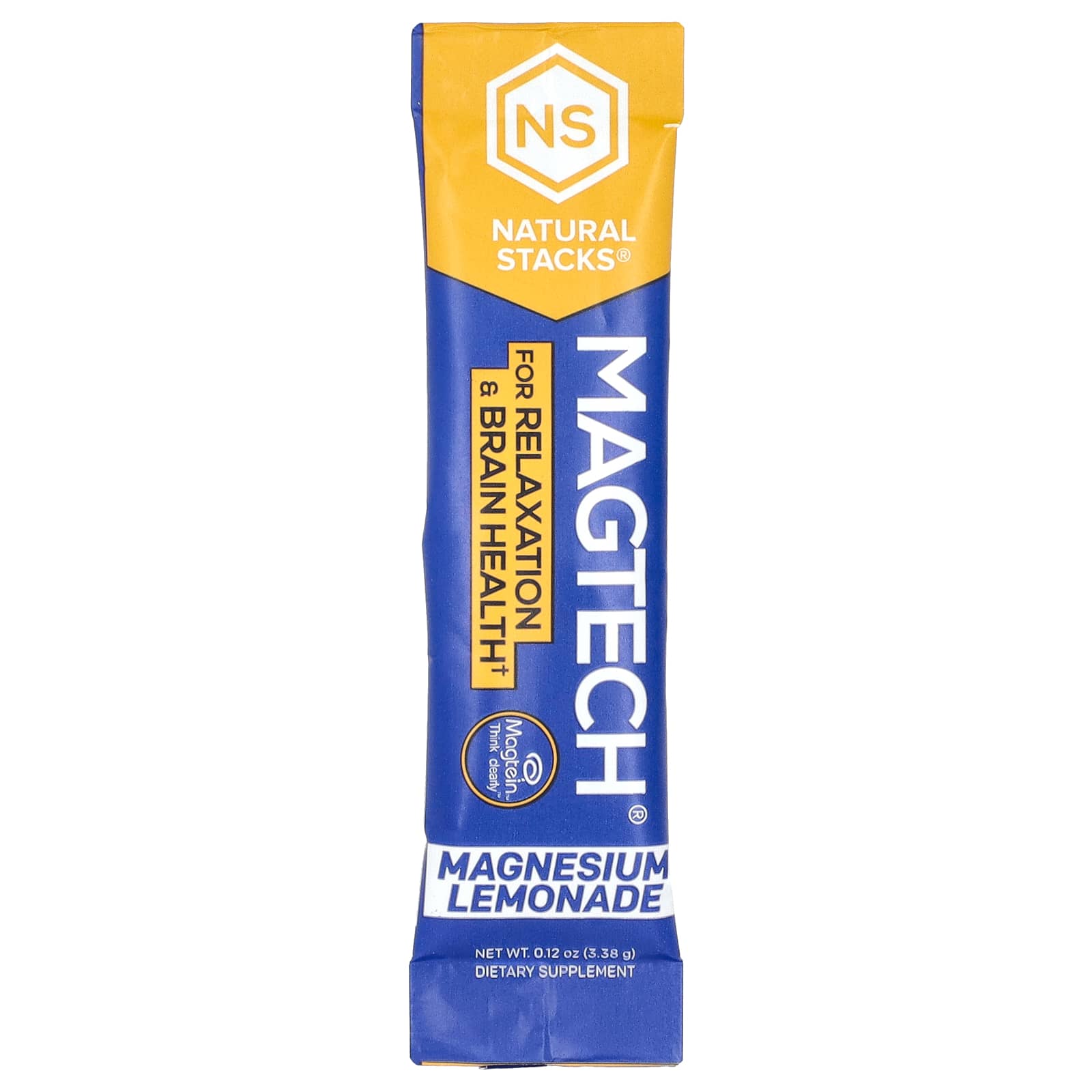 Natural Stacks, MagTech, Magnesium, Lemonade, 20 Stick Packs, 0.12 oz ...