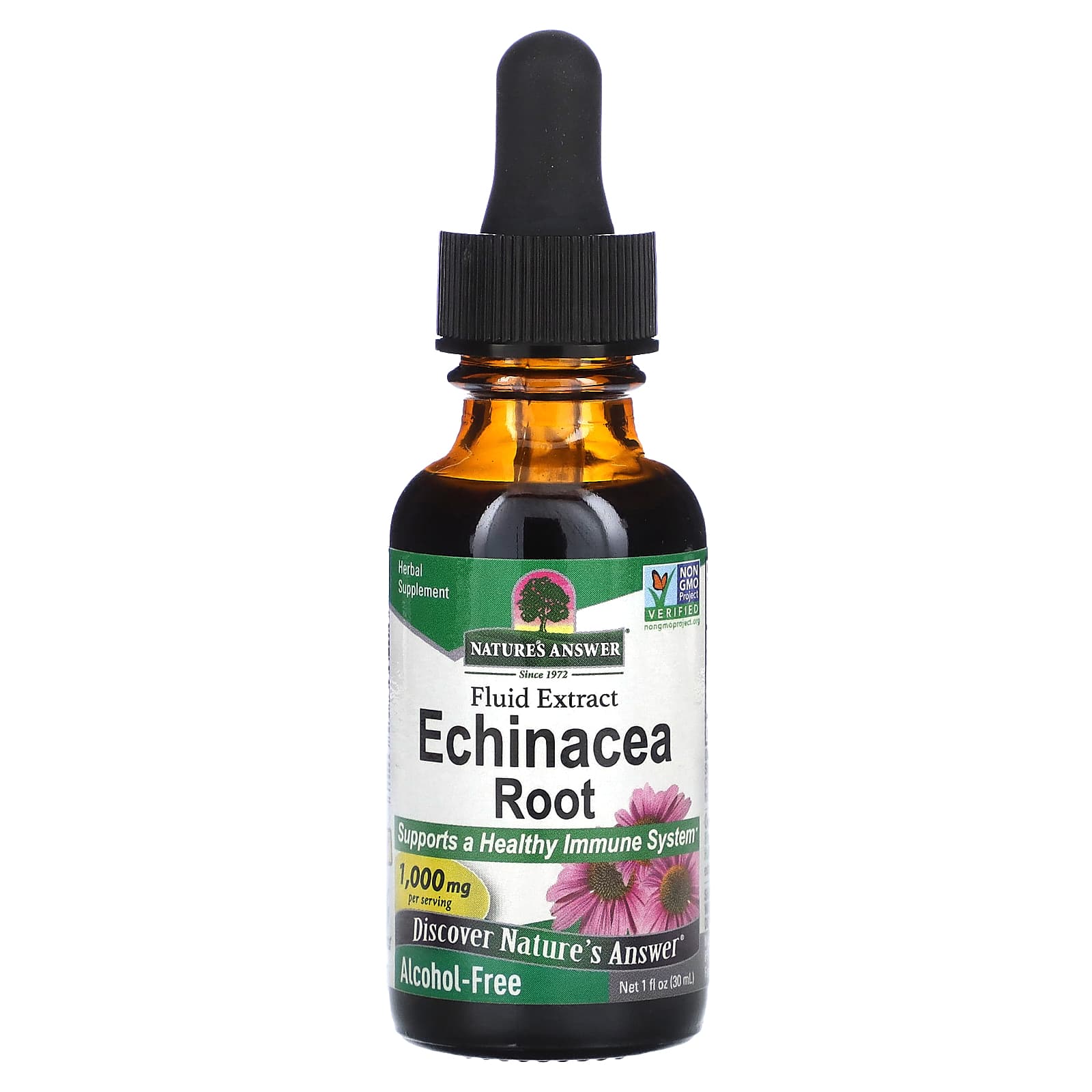 Nature's Answer, Echinacea Root, Fluid Extract, Alcohol-Free, 1,000 mg ...