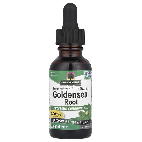 Nature's Answer, Goldenseal Root, Standardized Fluid Extract, Alcohol ...