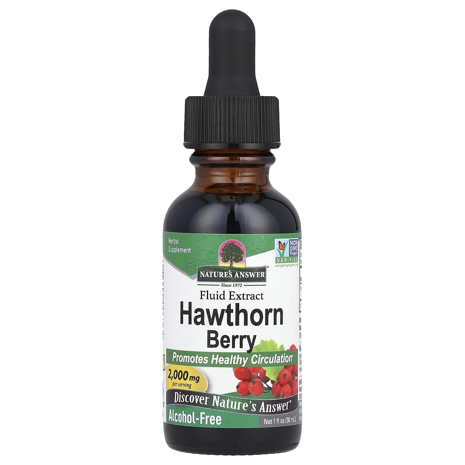 Nature's Answer, Hawthorn Berry, Fluid Extract, Alcohol-Free, 2,000 mg ...
