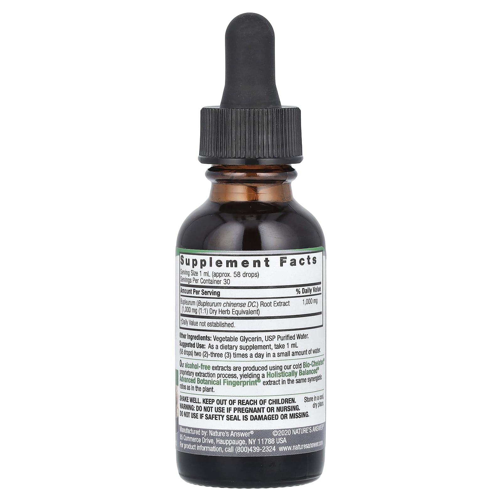 Nature's Answer, Bupleurum Root, Fluid Extract, Alcohol-Free, 1,000 mg ...