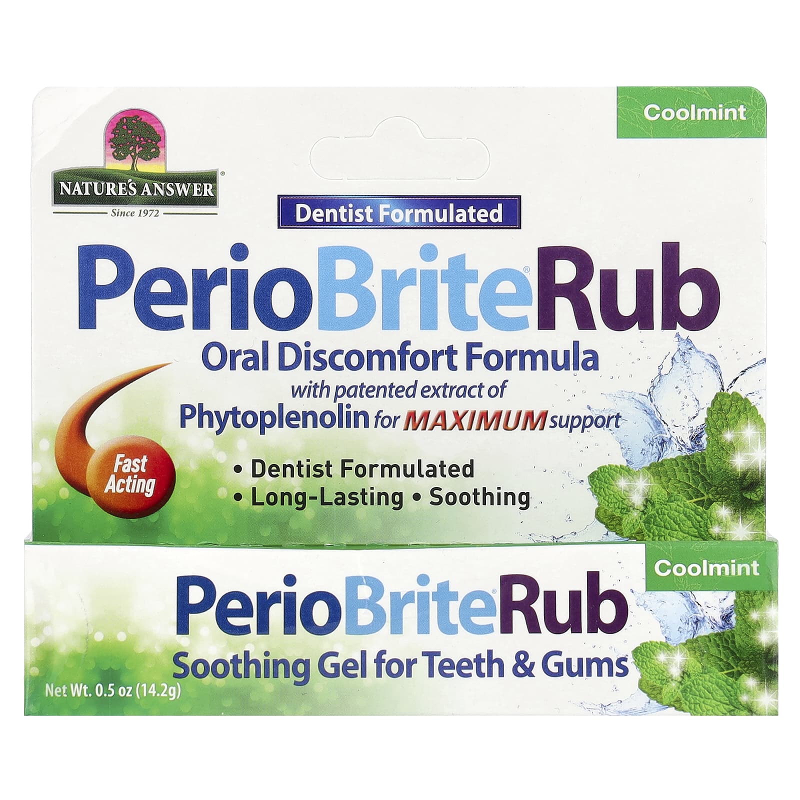 Nature's Answer, PerioBrite®Rub, Soothing Gel for Teeth & Gums ...