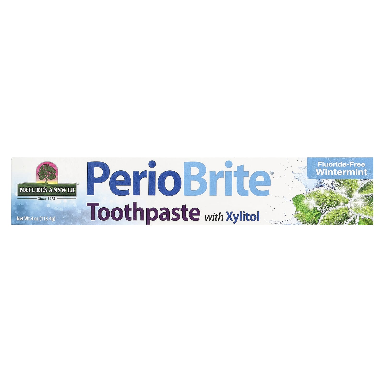 Nature's Answer, PerioBrite, Toothpaste with Xylitol, Flouride-Free ...