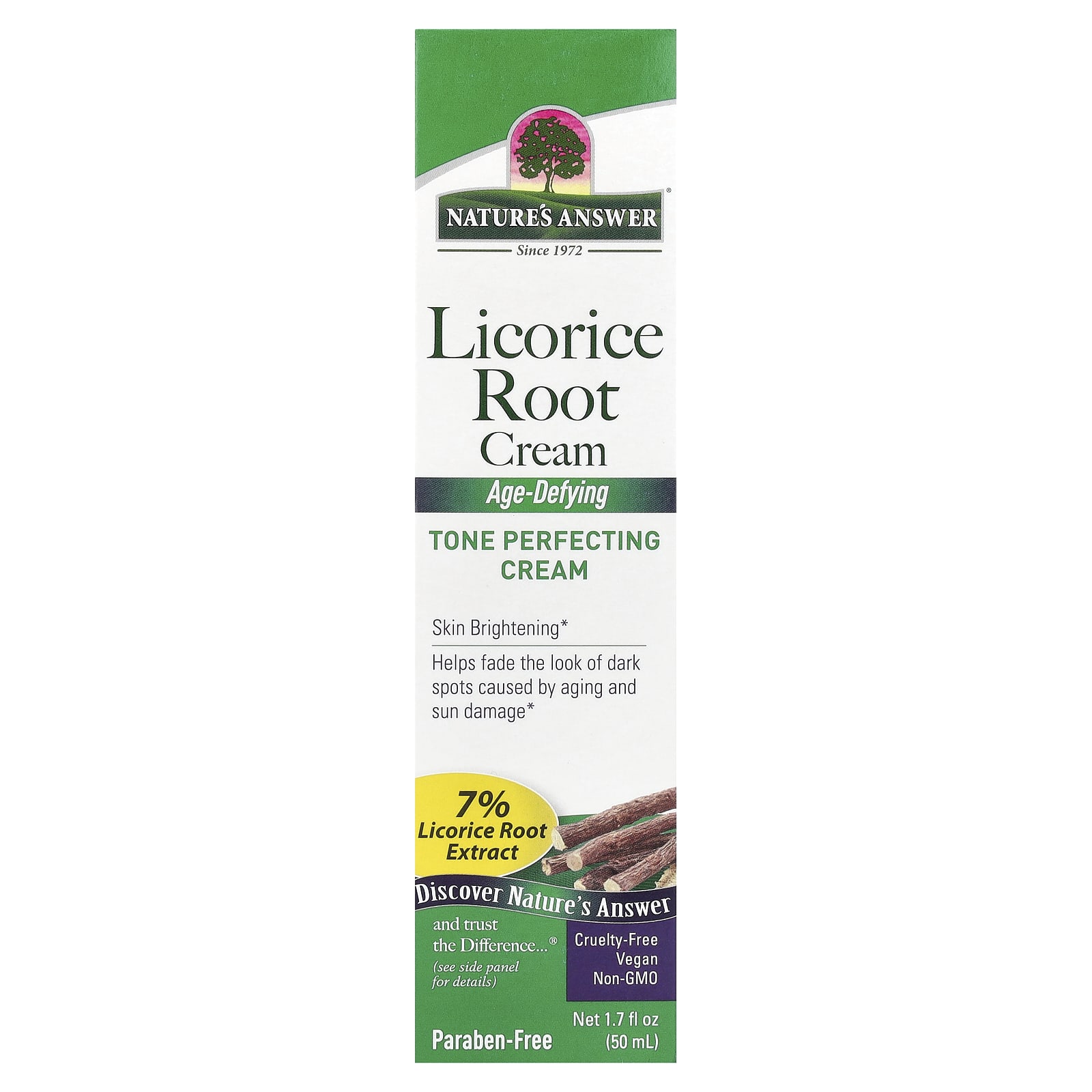 Nature's Answer, Licorice Root Cream, 1.7 fl oz (50 ml)