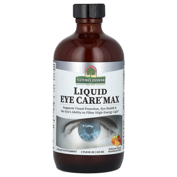 Nature's Answer, Liquid Eye Care Max, Delicious Orange Strawberry, 8 fl ...