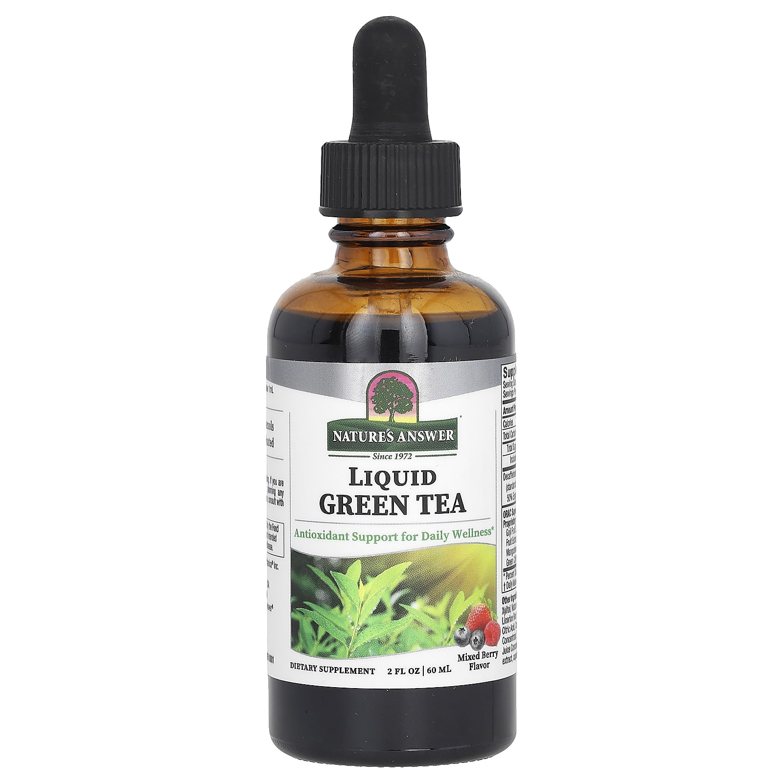 Nature's Answer, Liquid Green Tea, Mixed Berry, 2 fl oz (60 ml)