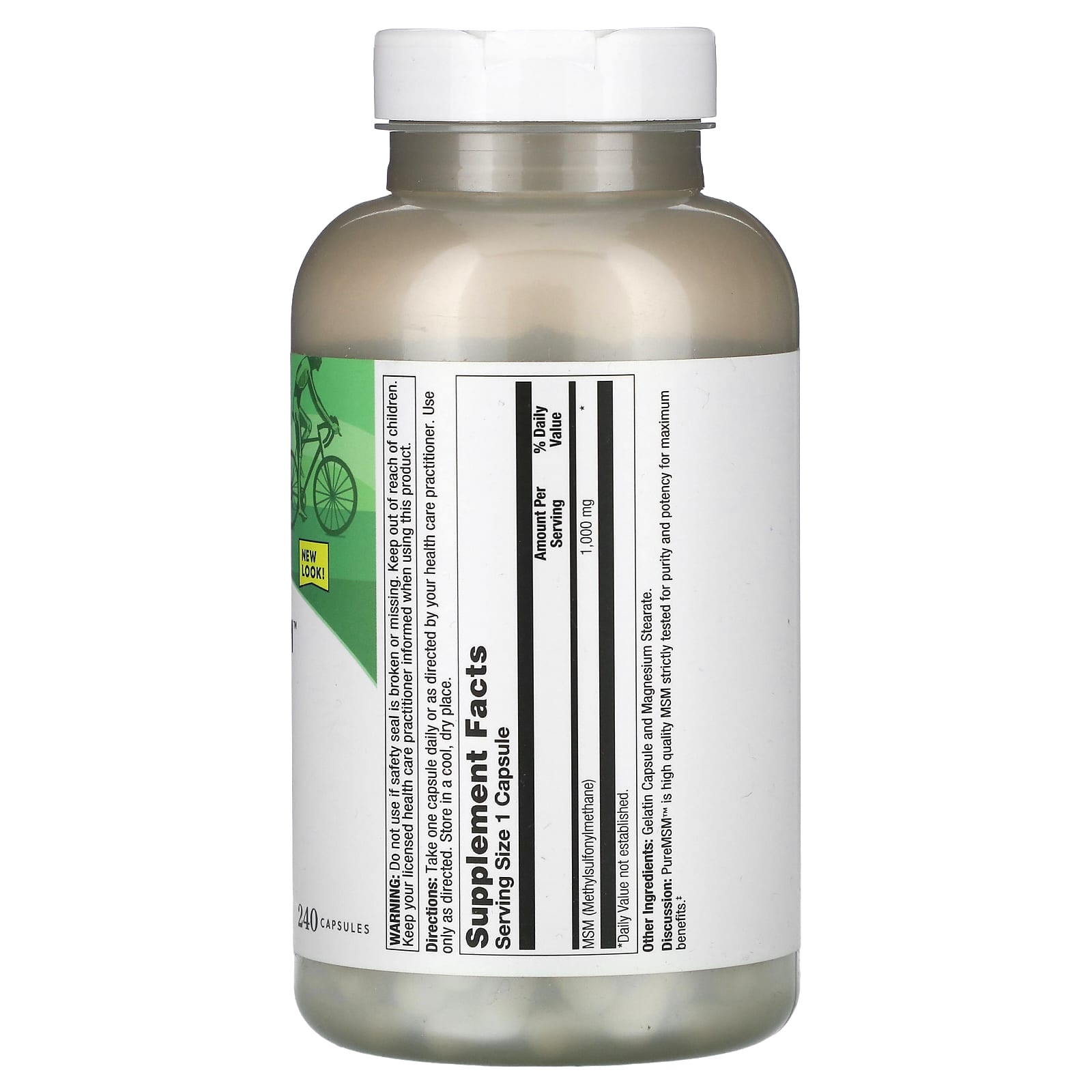 Natural Balance, Pure MSM, 240 Capsules