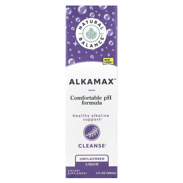Natural Balance, AlkaMax, Comfortable pH Liquid Formula, Unflavored, 1 ...