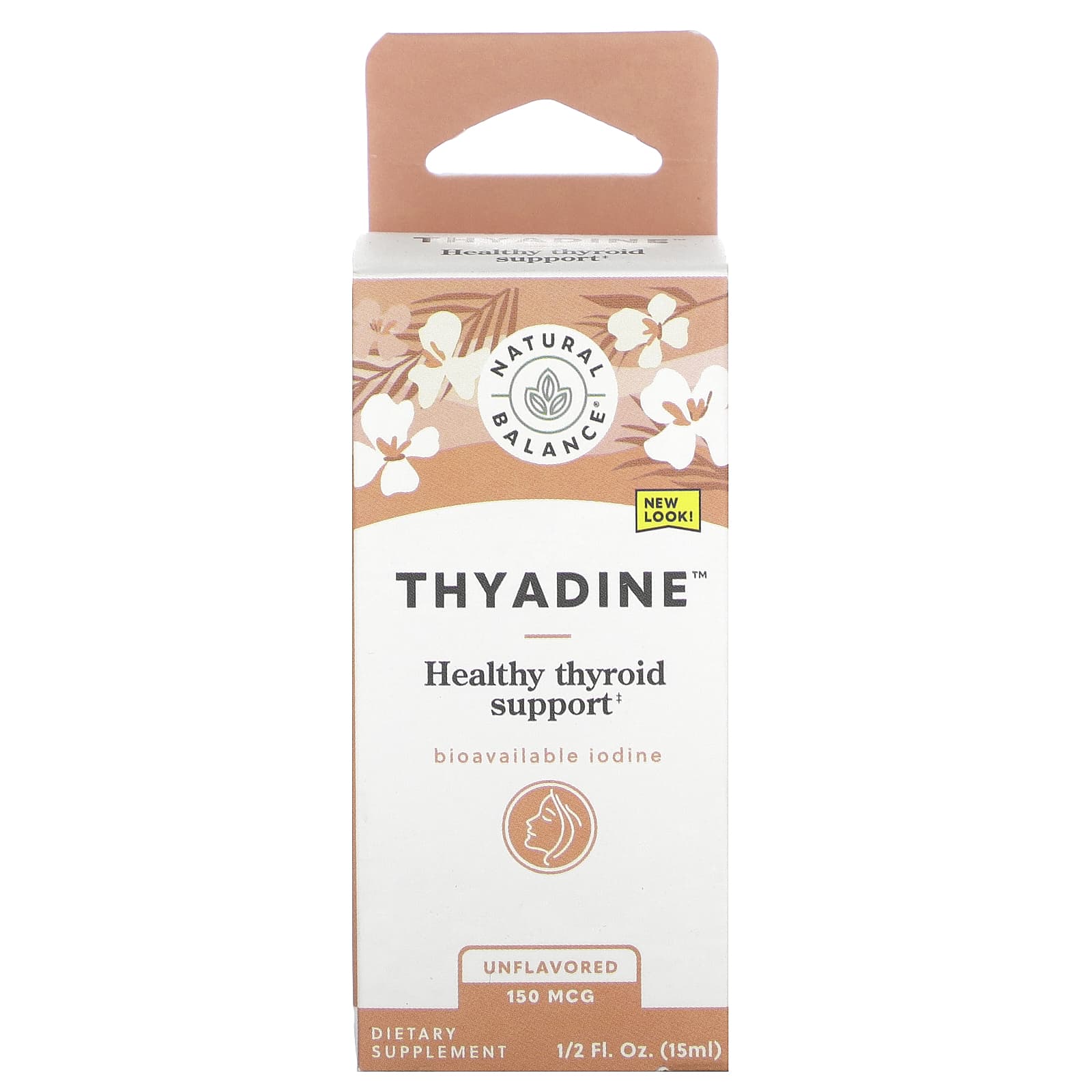 Natural Balance, Thyadine, Healthy Thyroid Support, Unflavored, 150 mcg ...