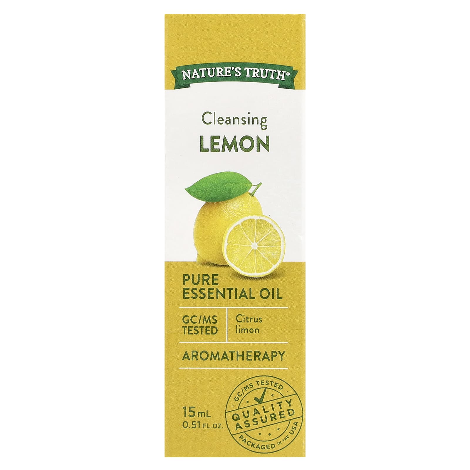 Nature's Truth, Pure Essential Oil, Cleansing Lemon, 0.51 fl oz (15 ml)