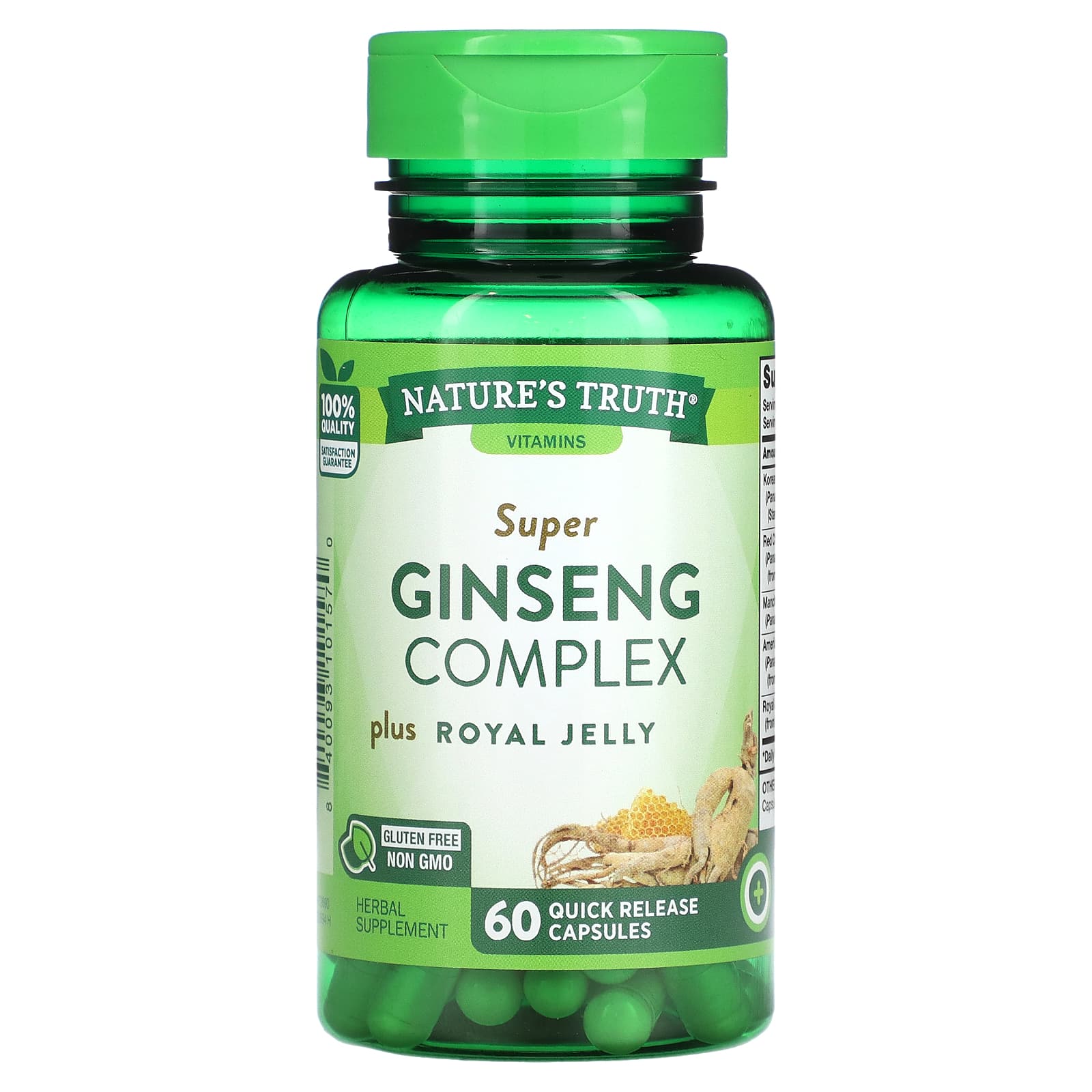 Nature's Truth, Super Ginseng Complex Plus Royal Jelly, 60 Quick ...