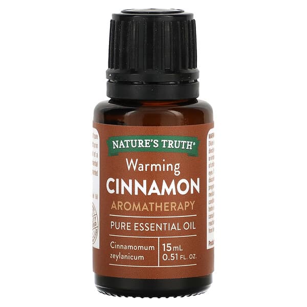 Nature's Truth, Pure Essential Oil, Warming Cinnamon, 0.51 fl oz (15 ml)