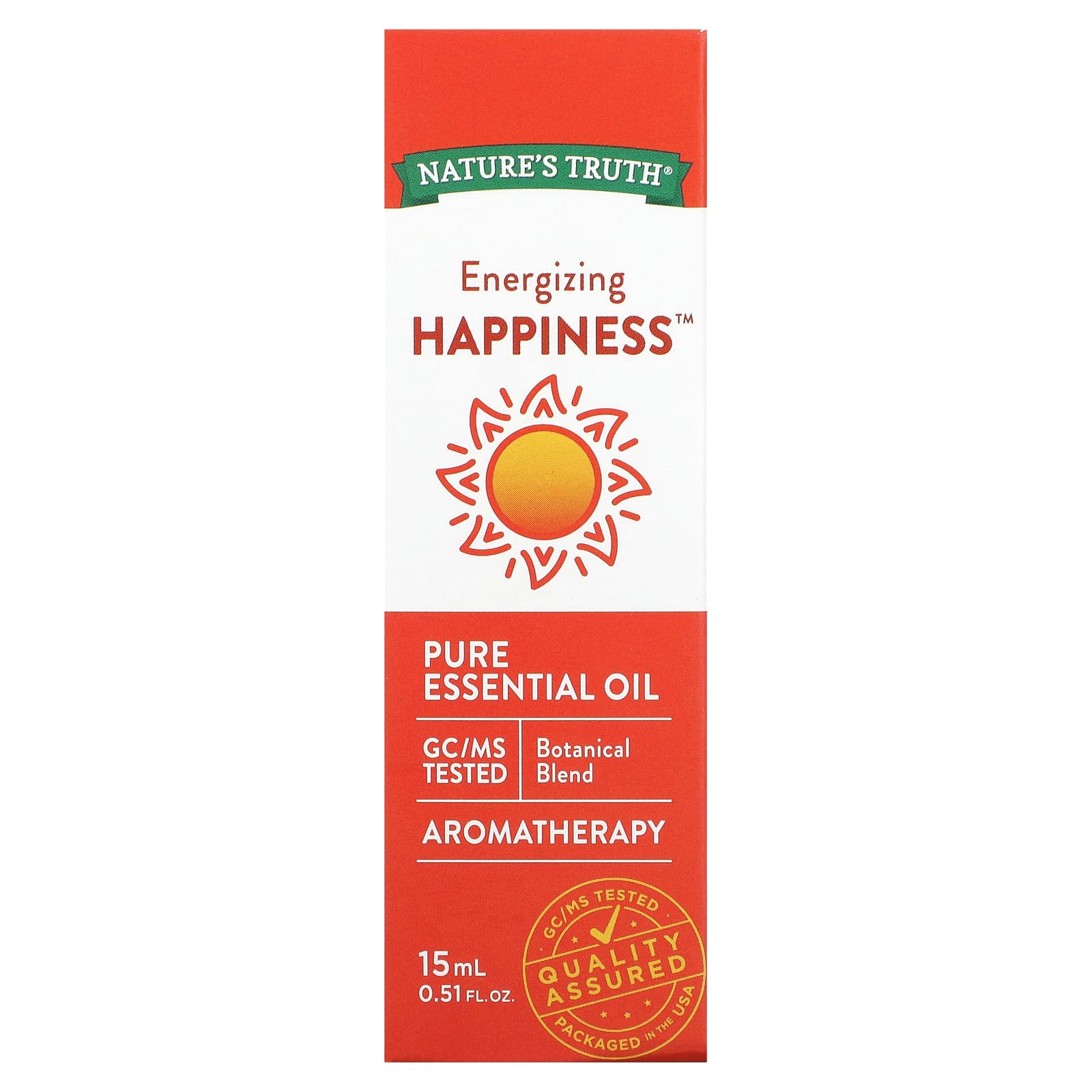 Nature's Truth, Pure Essential Oil, Energizing Happiness, 0.51 fl oz ...