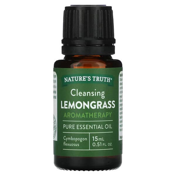 Nature's Truth, Pure Essential Oil, Cleansing Lemongrass , 0.51 fl oz ...