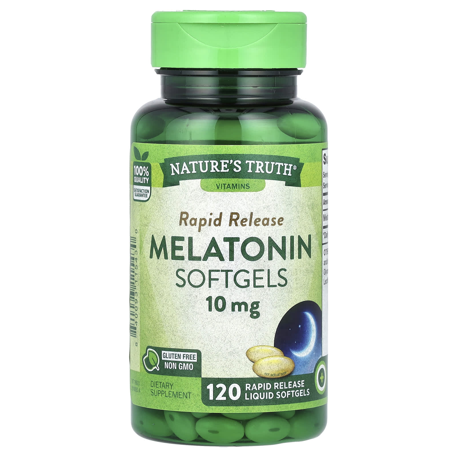 Nature's Truth, Melatonin, Rapid Release, 10 mg, 120 Rapid Release ...