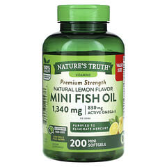 Nature's Truth, Mini Fish Oil, Premium Strength, Natural Lemon, 1,340 ...