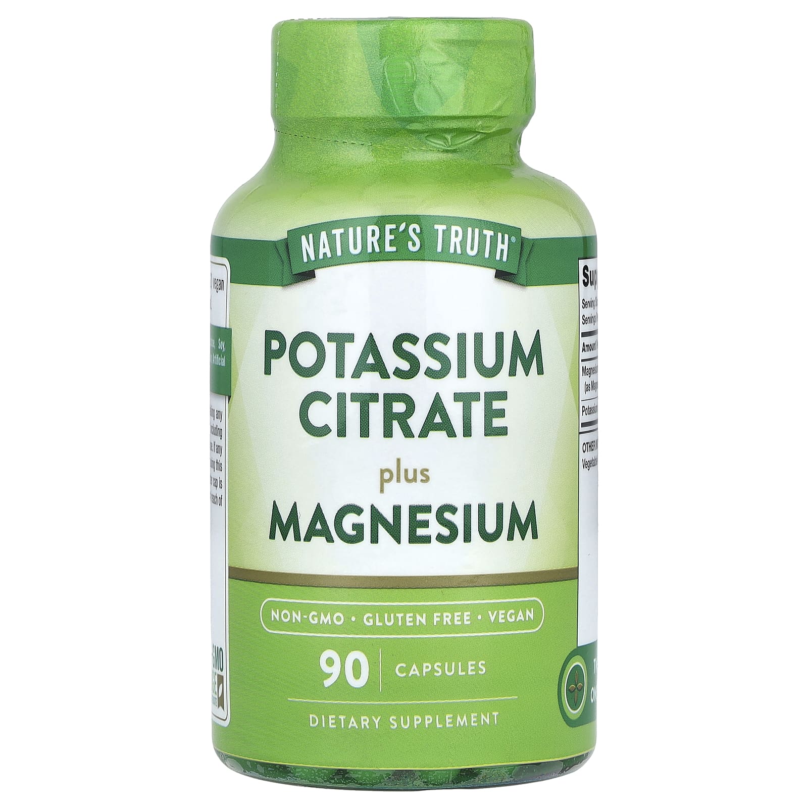 Nature's Truth, Potassium Citrate Plus Magnesium, 90 Capsules