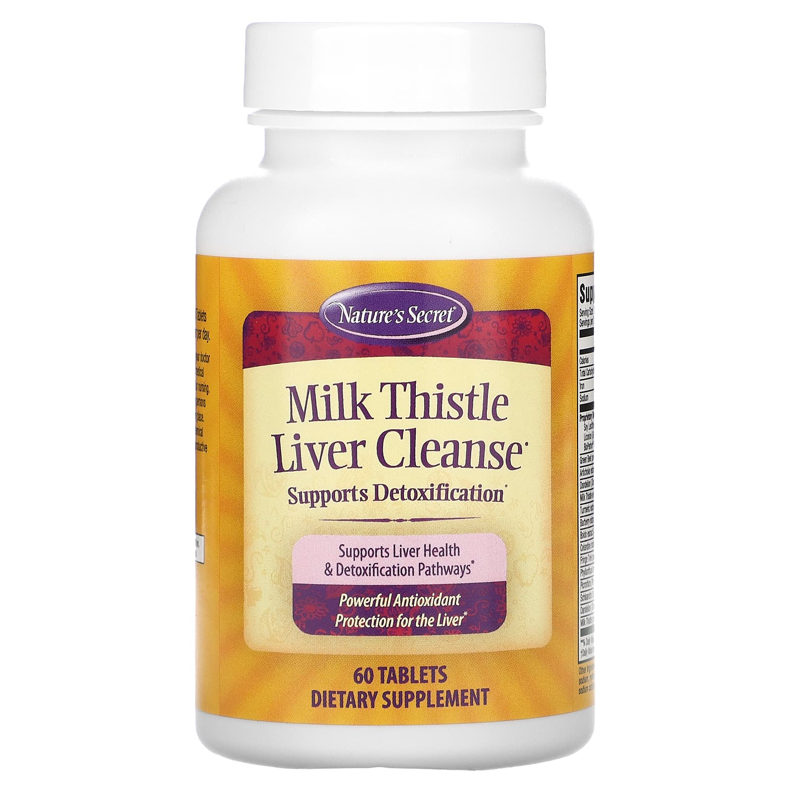 Natures Secret Milk Thistle Liver Cleanse 60 Tablets