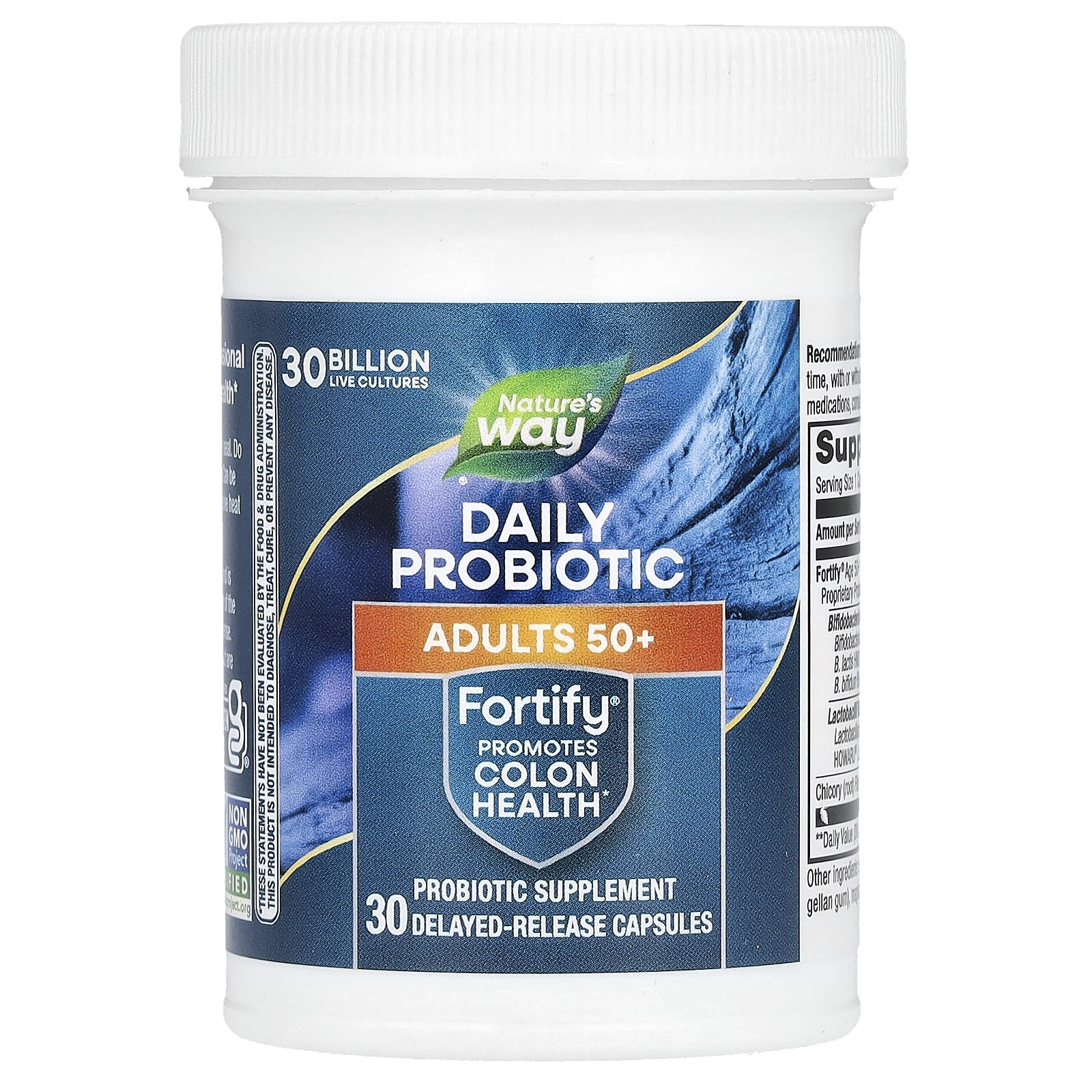 Nature's Way, Fortify®, Daily Probiotic, Adults 50+, 30 Billion CFU, 30 ...