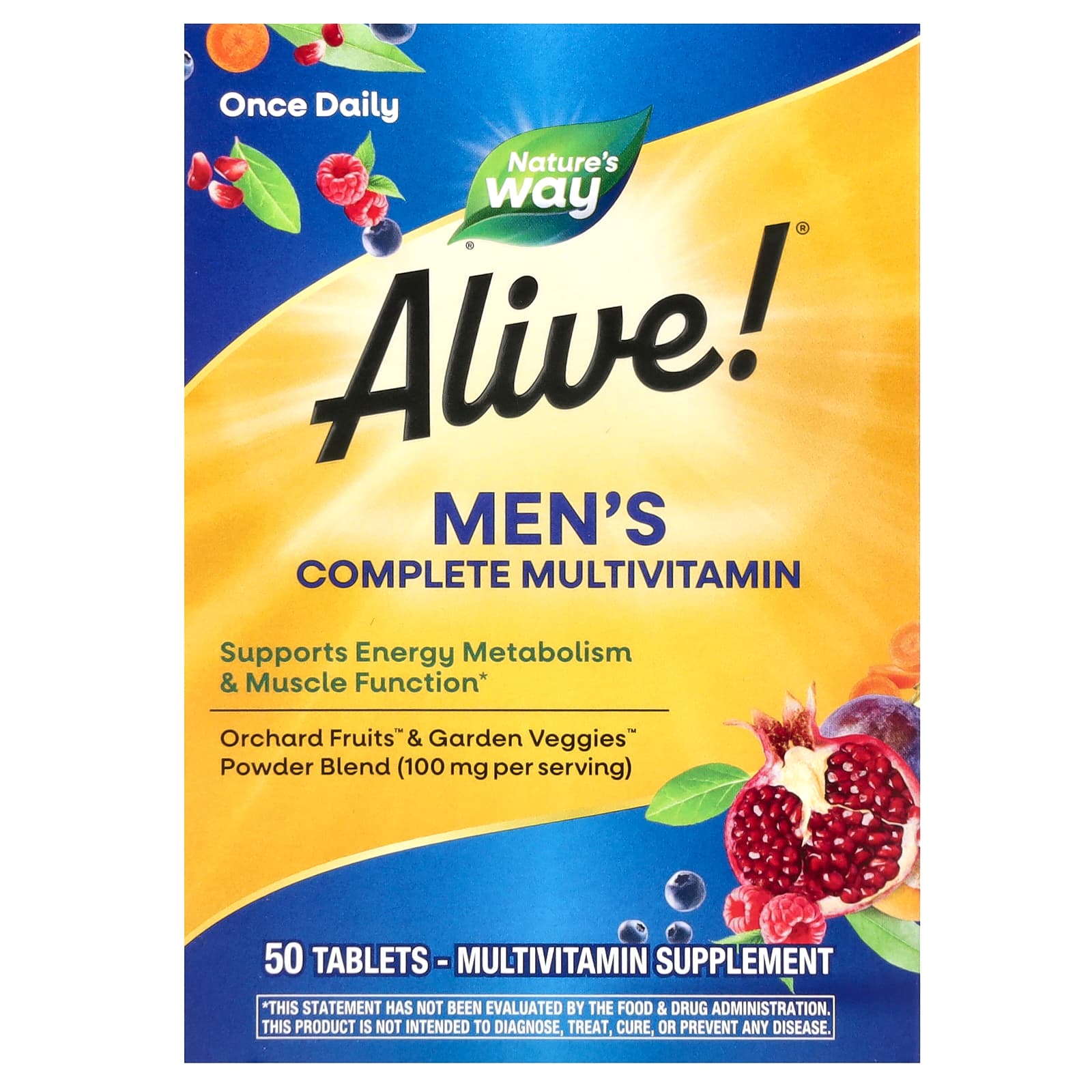 Nature's Way, Alive!, Men's Complete Multivitamin, 50 Tablets