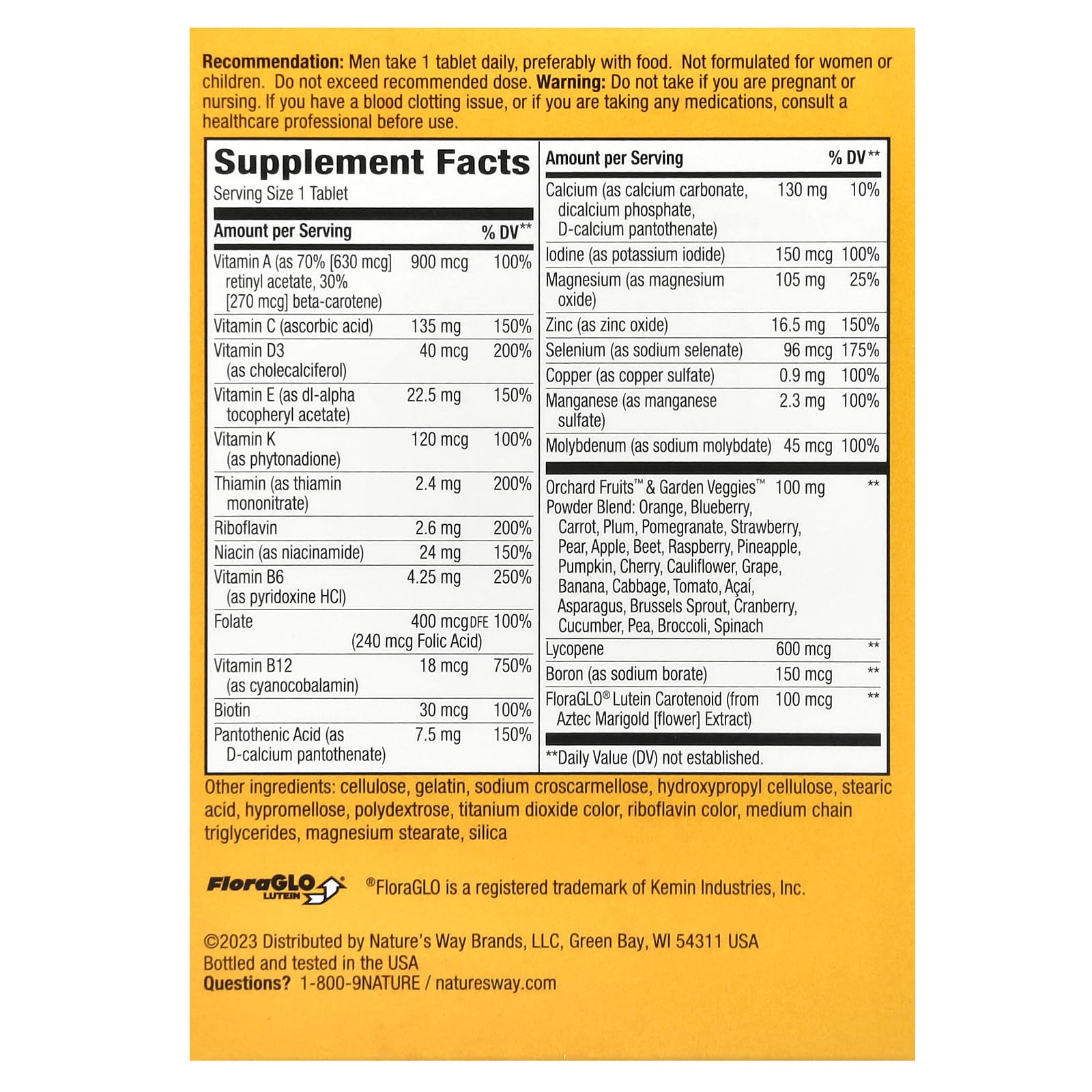 Nature's Way, Alive!, Men's Complete Multivitamin, 50 Tablets