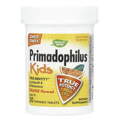 Nature's Way, Primadophilus, Kids, Ages 2+, Orange, 3 Billion CFU, 30 ...