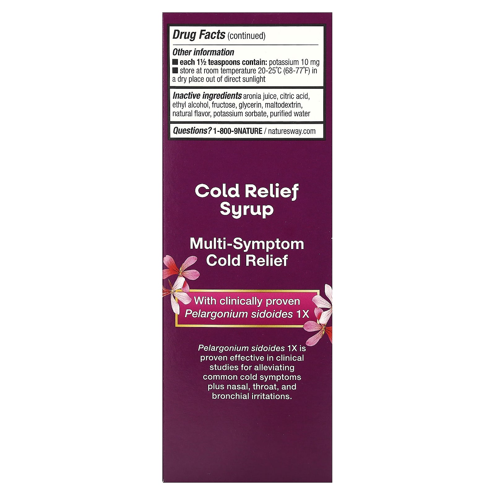 Nature's Way, Cold Relief Syrup, Umcka, Cherry , 8 fl oz (240 ml)